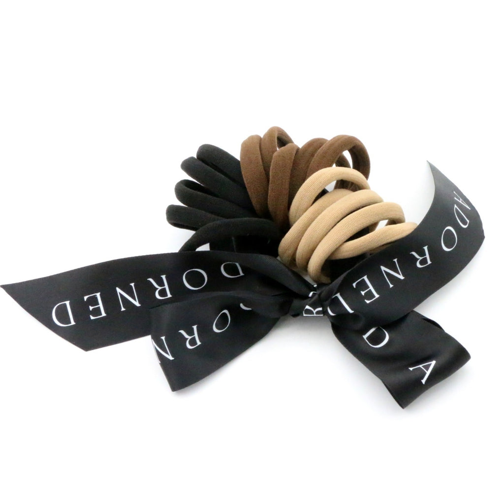 Luxe Neutral Hair Ties – Adorned