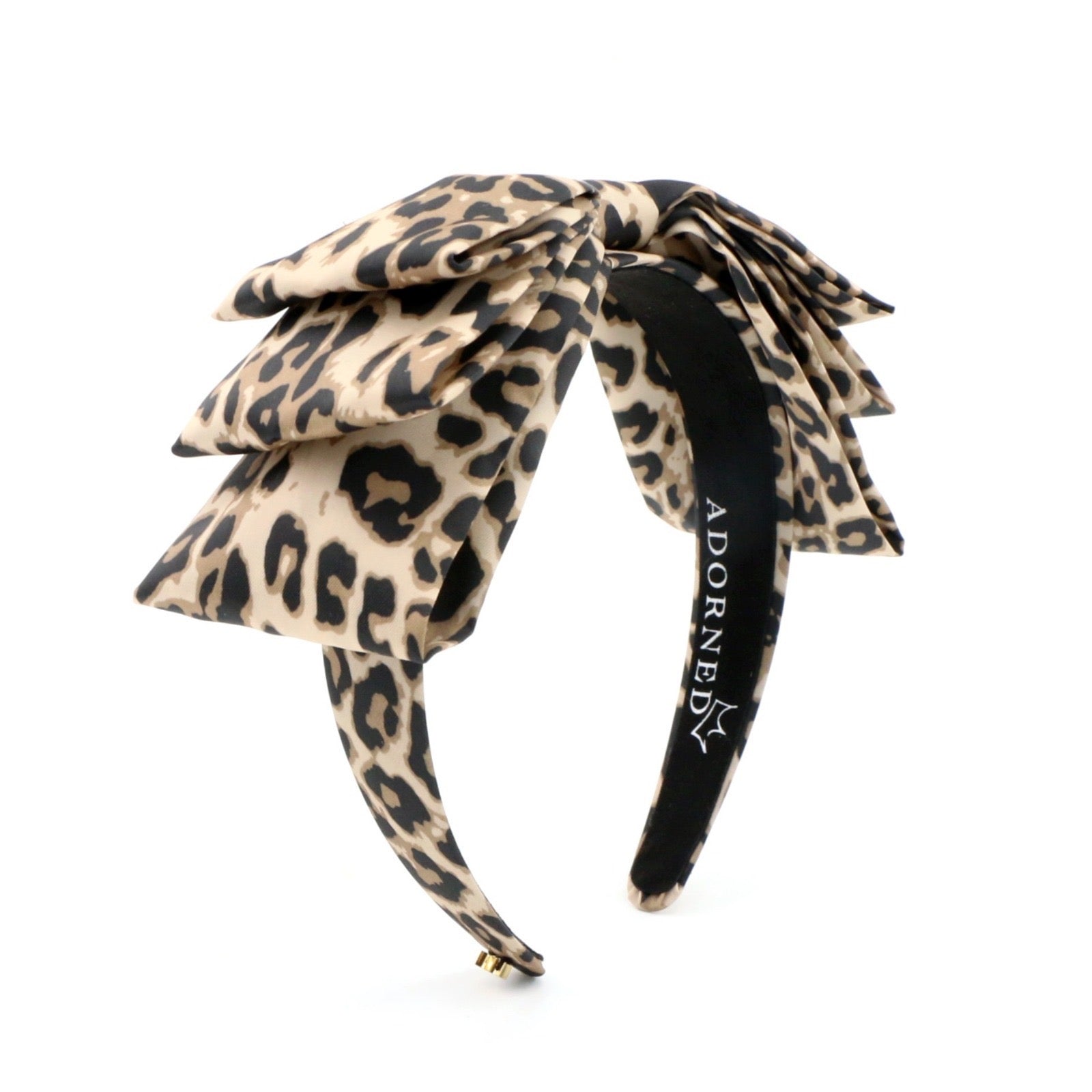 Sahara Leopard Bow Headpiece – Adorned
