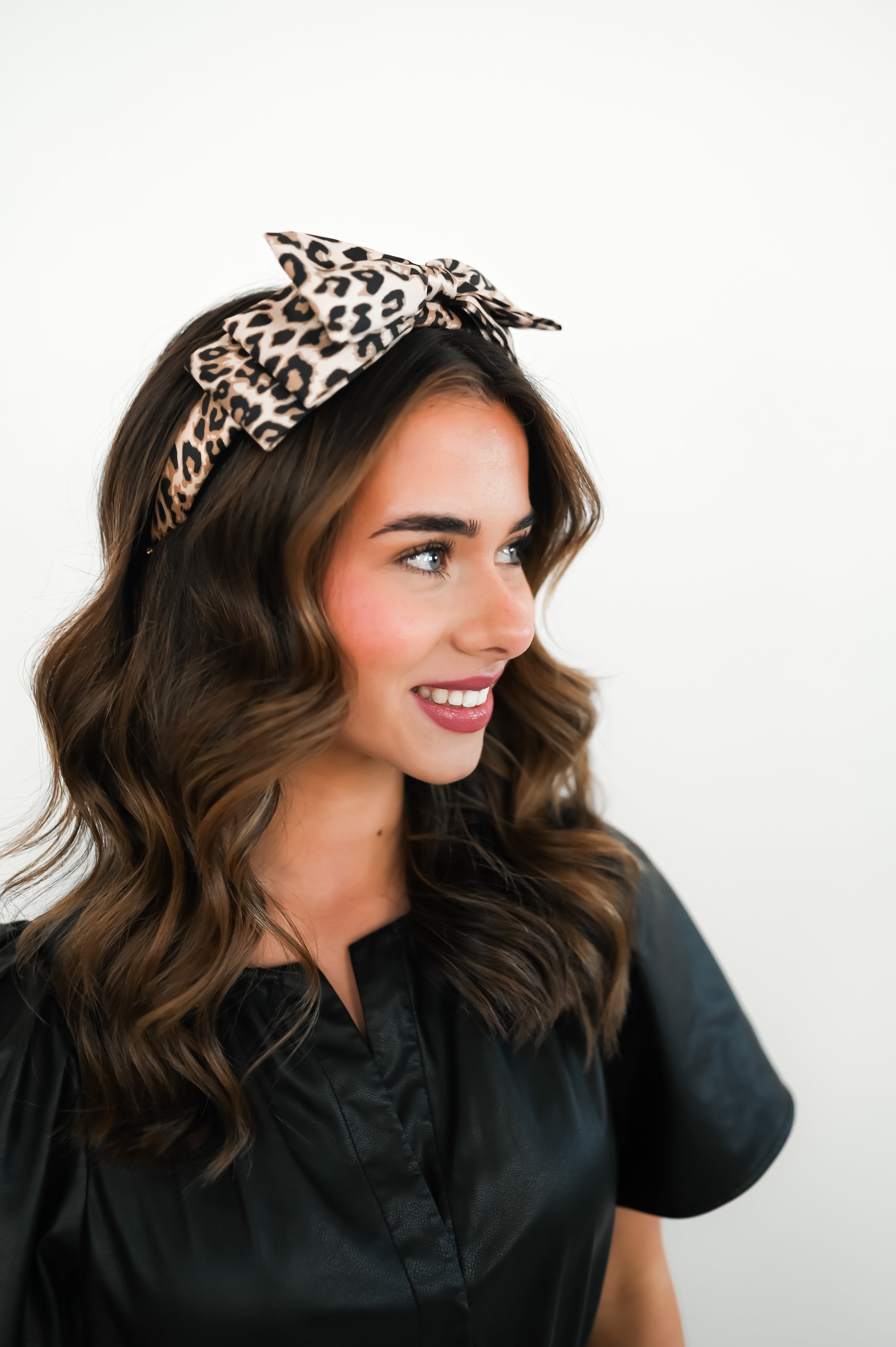 Sahara Leopard Bow Headpiece – Adorned