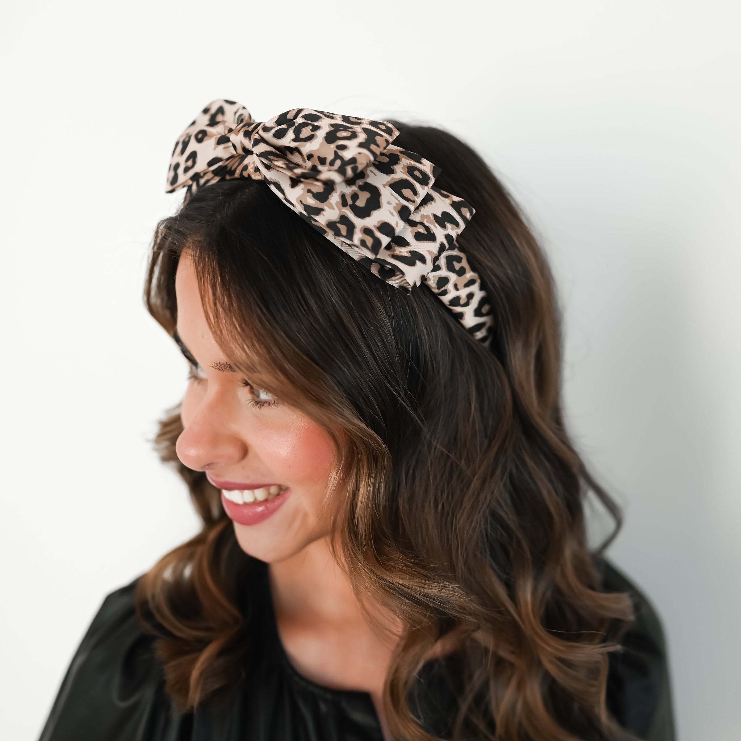Sahara Leopard Bow Headpiece – Adorned